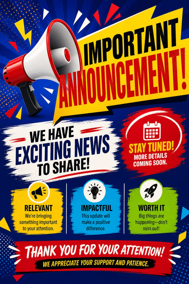 AI Announcement Poster Maker
