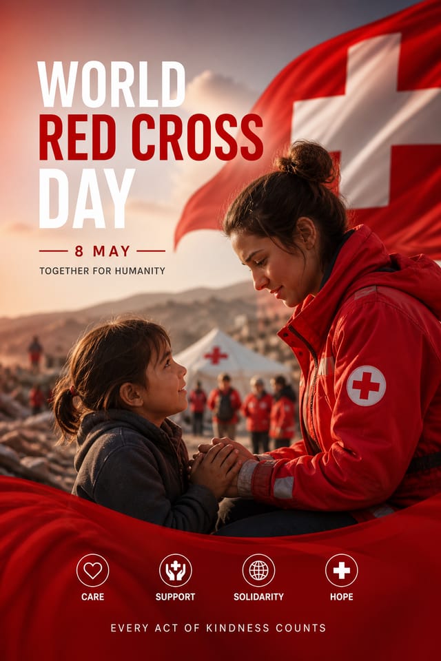 AI World Red Cross Day Poster Maker