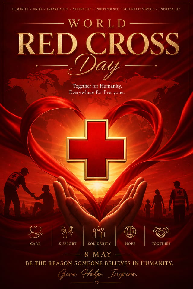 AI World Red Cross Day Poster Maker