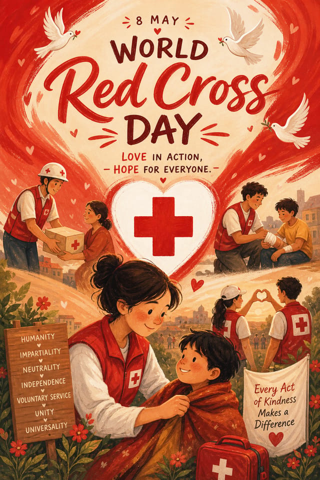 AI World Red Cross Day Poster Maker