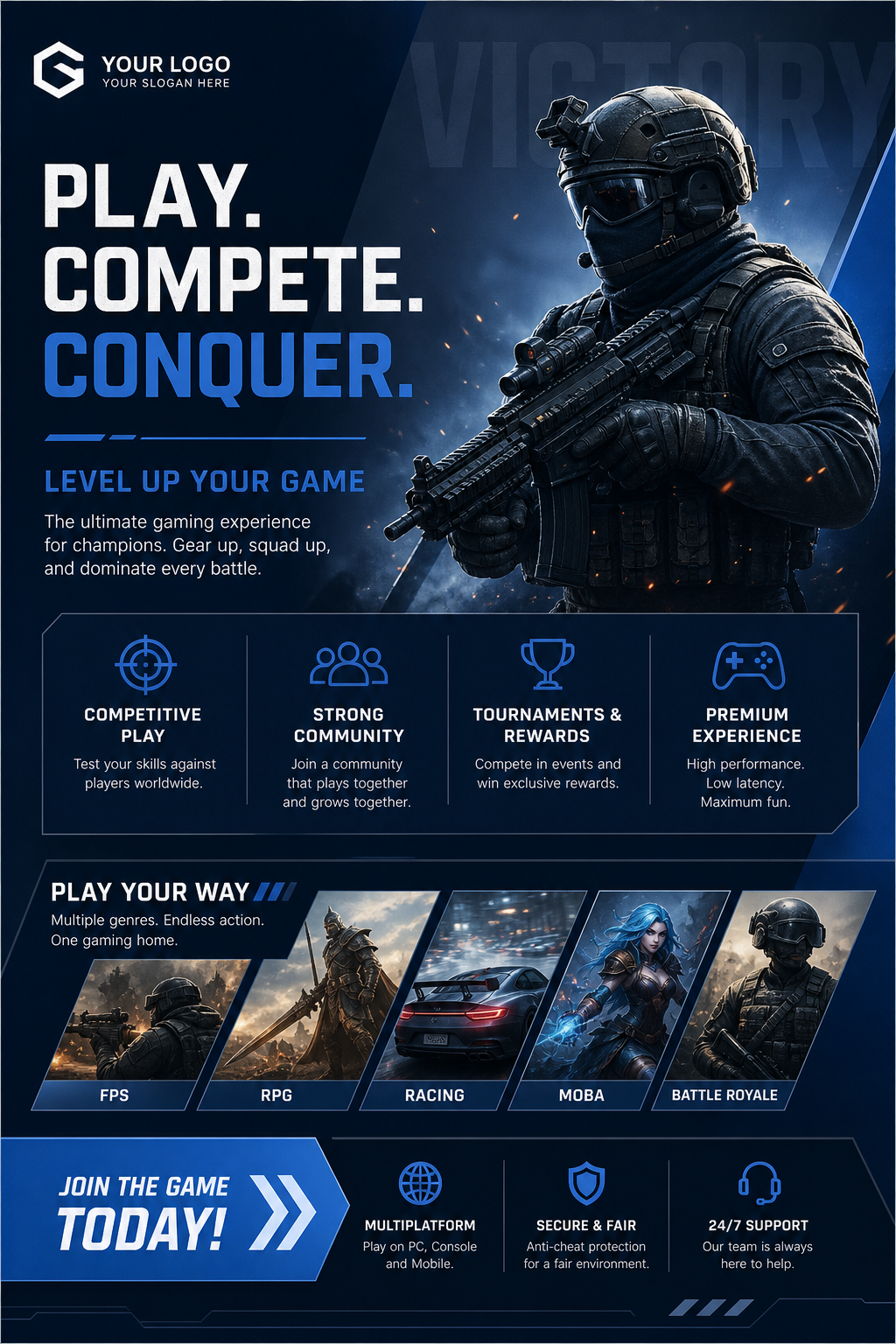 Gaming Banner : Create Free Gaming Banners in Minutes with AI